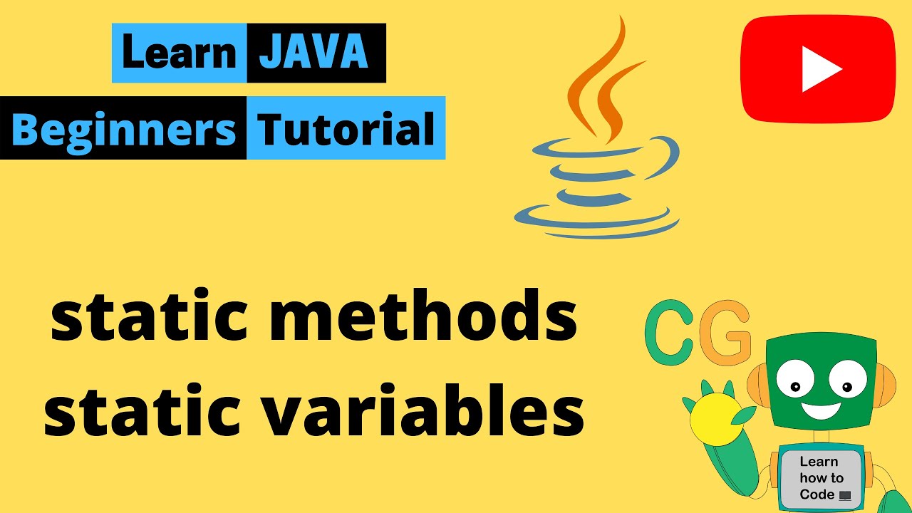 Static Method In Java | Static Keyword | PART - 2 - YouTube