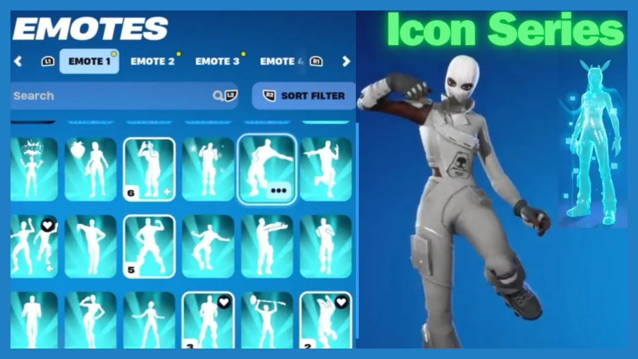 Fortnite Emotes - Icon Series Emotes Showcase - YouTube