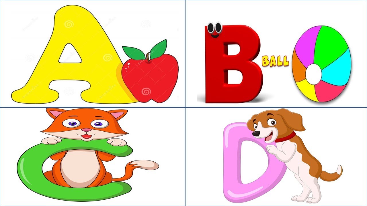 ABCD Song | ABCD Alphabet Songs | for apple | b for ball | c for car ...