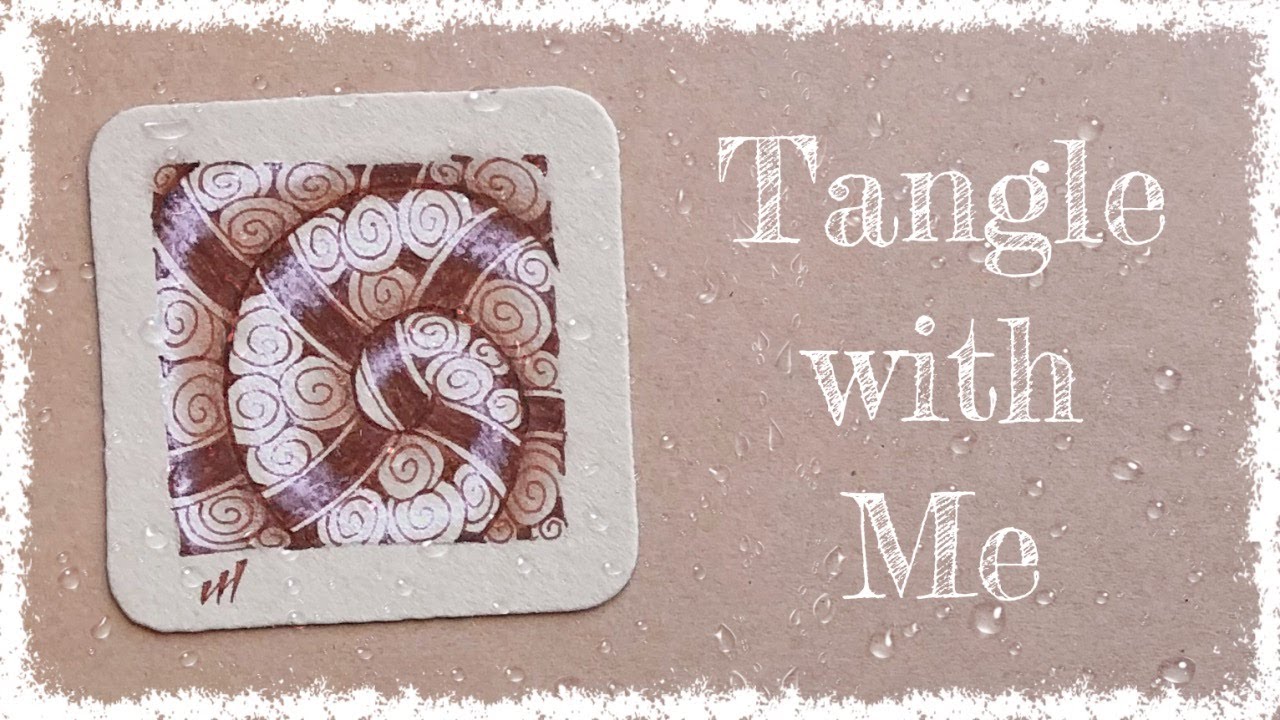 Zentangle ~ Friday Tangle with Me / 靜心禪繞，逐步跟畫 - YouTube