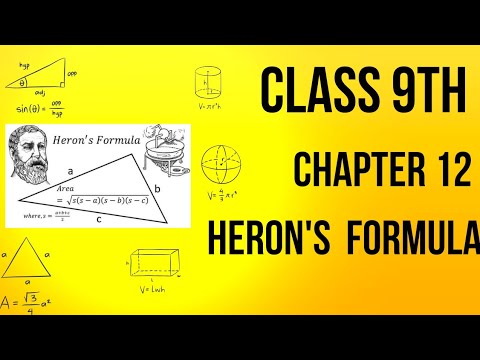 HERON'S FORMULA CLASS 9TH CHAPTER 12TH - YouTube