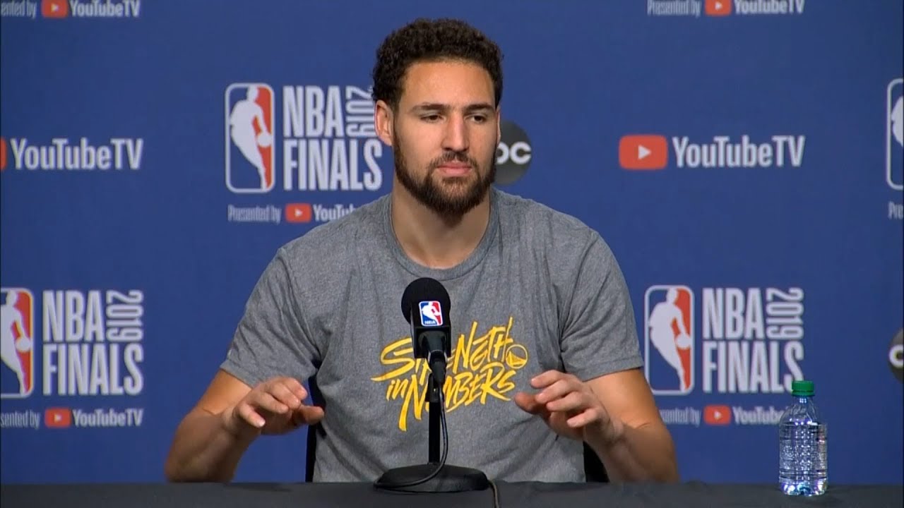 Klay Thompson on Drake before Game 1 in Toronto - "Do I like him as a ...