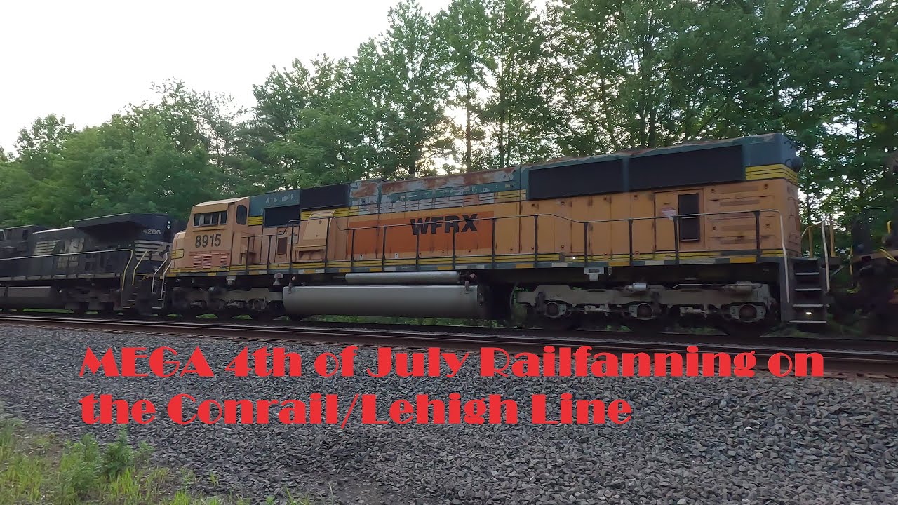 July 4th, 2023-Best Railfanning Day on the #Lehigh Line- Rare #Ferromex ...