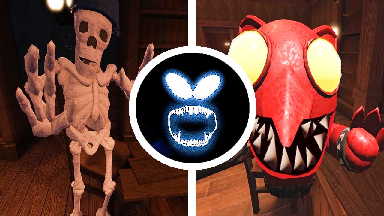 52 DOORS Skeleton Bob + El Goblino + Jeff!! (Hotel Update) - YouTube