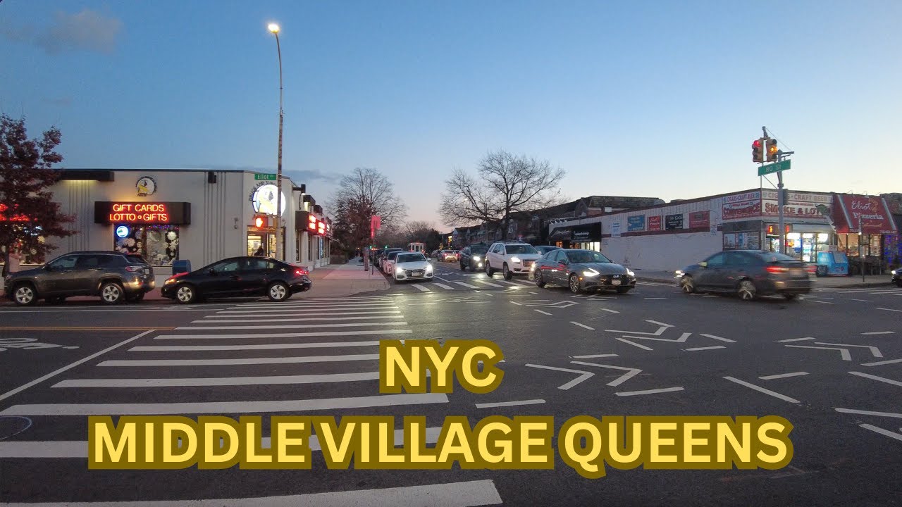 Life in Middle Village Queens. New York City Walking Tour 4k - YouTube