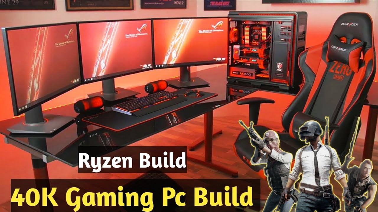 40K Gaming+Editing PC Build in Hindi || Ryzen 3 1200 1080P 60+ FPS ...
