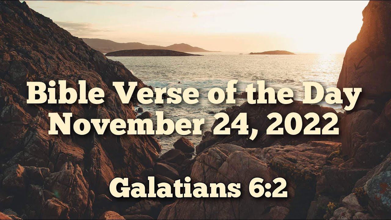 BIBLE VERSE OF THE DAY - November 24, 2022 | morning prayer | Your ...