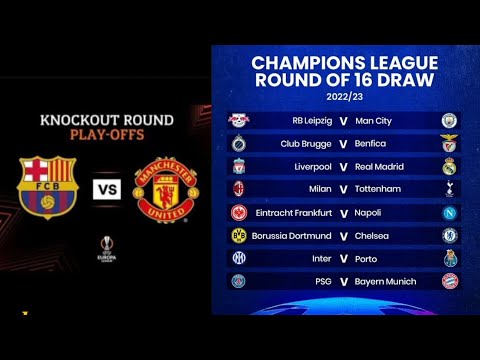 hasil draw 16 besar UCL dan Europa League - YouTube