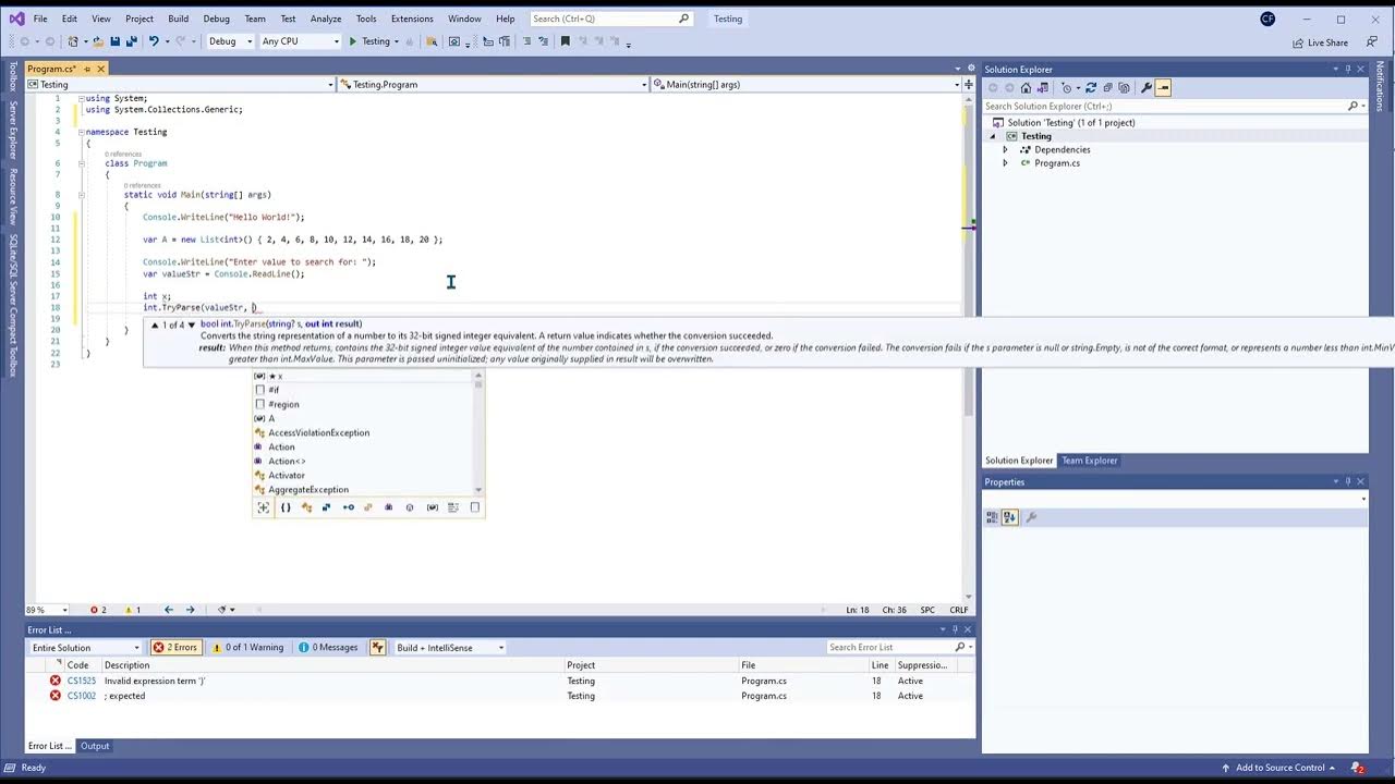 Console Application Using c#.NET Core - YouTube