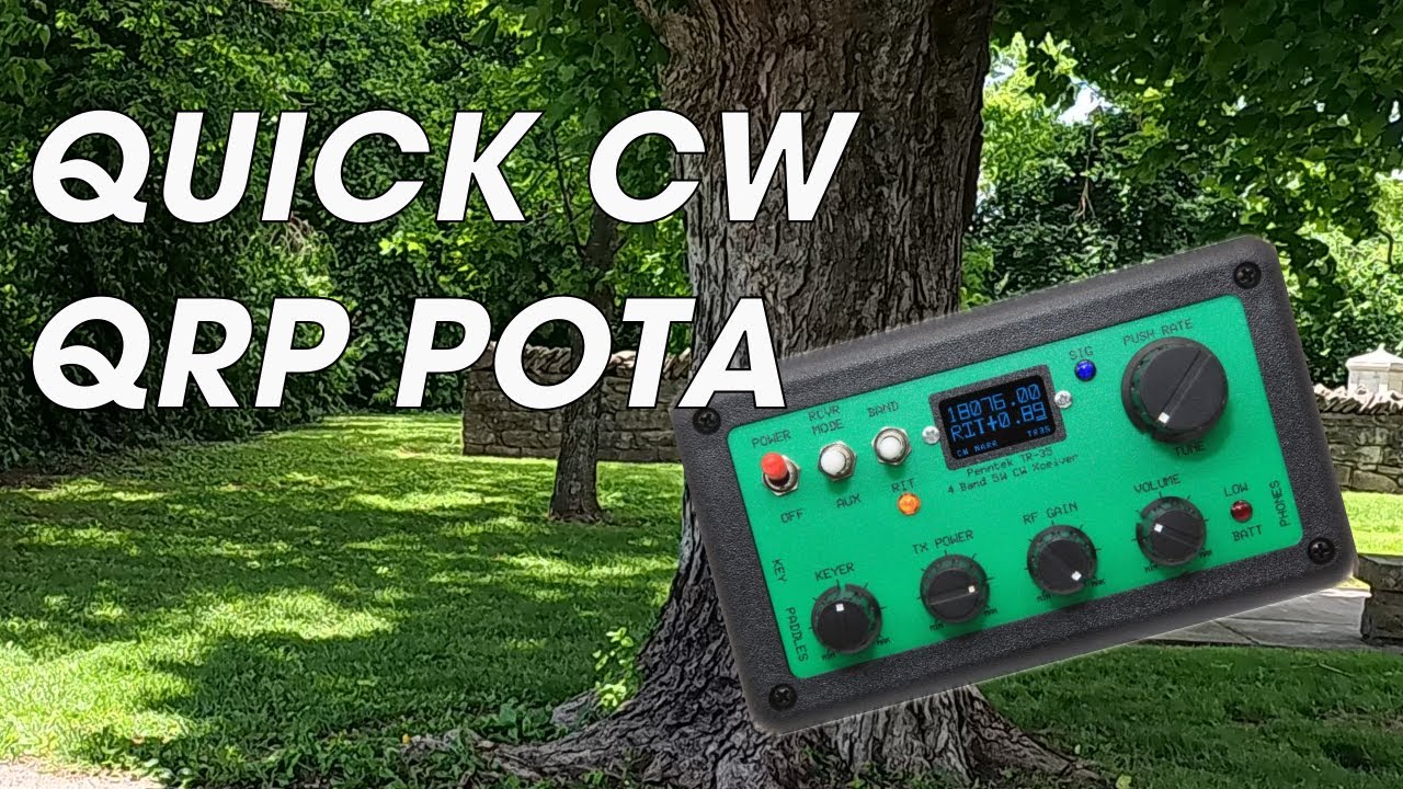 Racing the Clock | CW QRP POTA at a Cemetery #qrp #cw #morsecode - YouTube