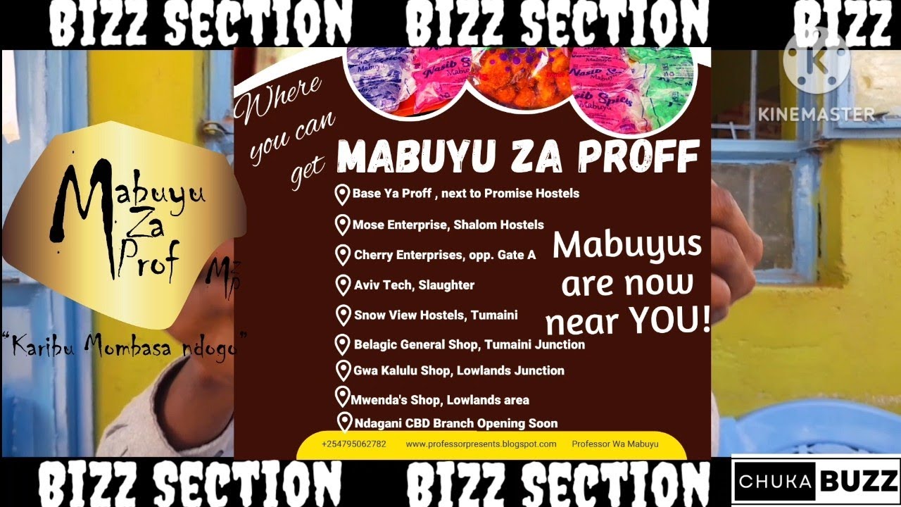 Bizz Section ~ Where 🤷‍♂️ YOU can get Mabuyu za Proff in Ndagani - YouTube