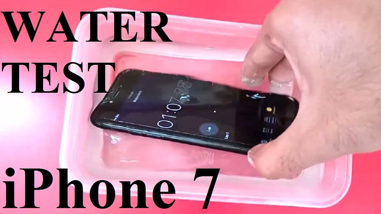 Apple iPhone 7 - WATER TEST - YouTube