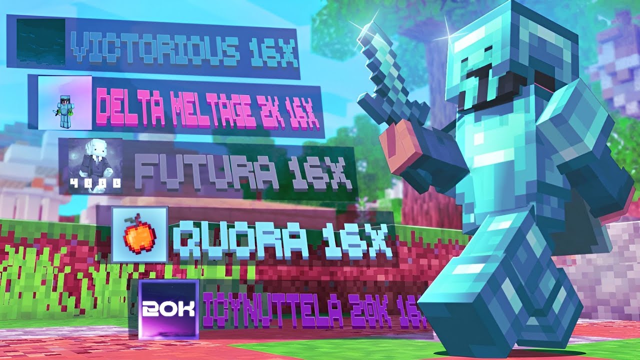 Top 5 INSANE and CLEAN PvP Texture Packs for MCPE (Minecraft Bedrock 1. ...