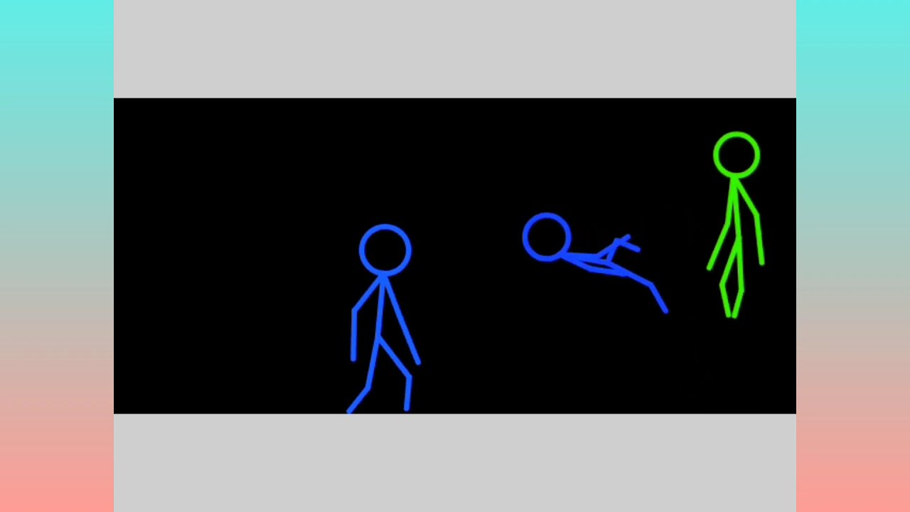 neon StickMan fight - YouTube