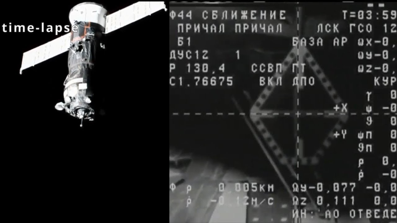 Progress MS-17 docking - YouTube