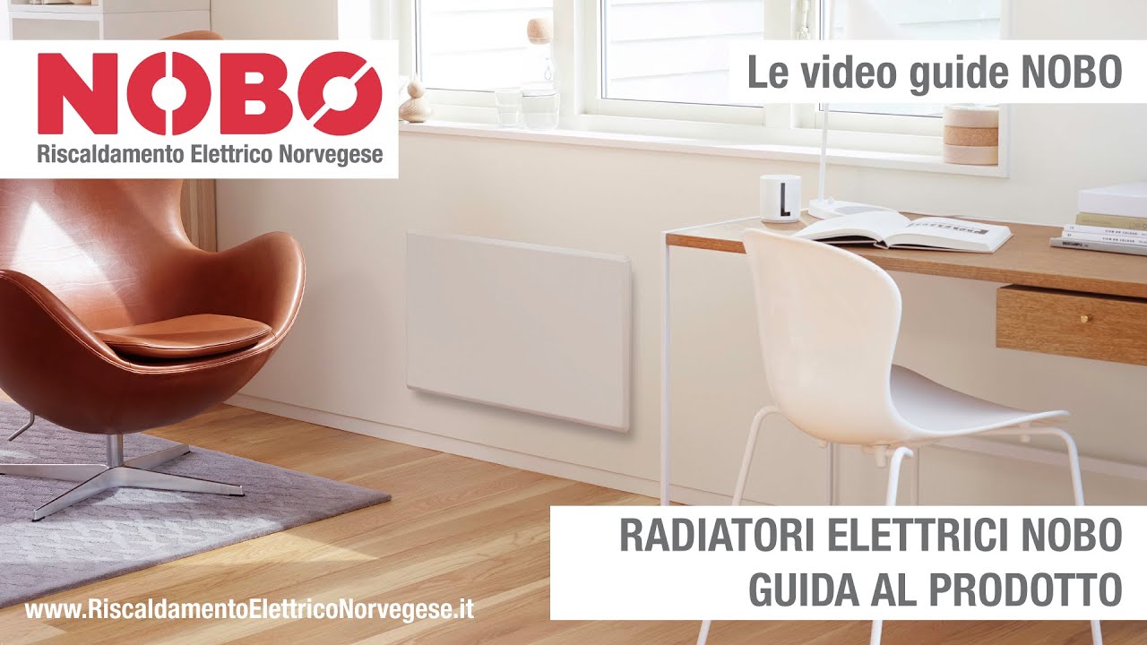 Radiatore elettrico norvegese NOBO 2000W per ambienti fino a 35 m² ...