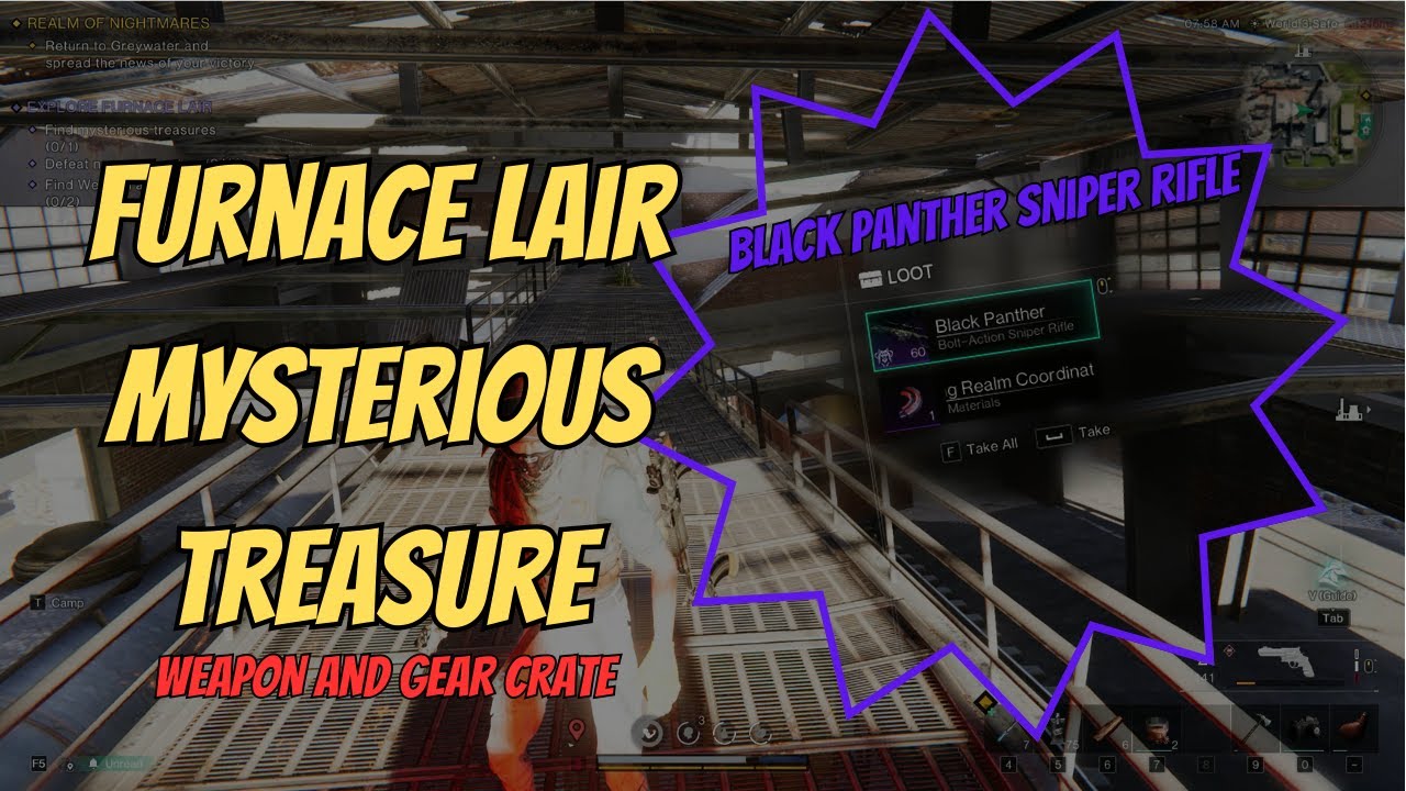 FURNACE LAIR MYSTERIOUS TREASURE FULL GUIDE | BLACK PANTHER SNIPER ...