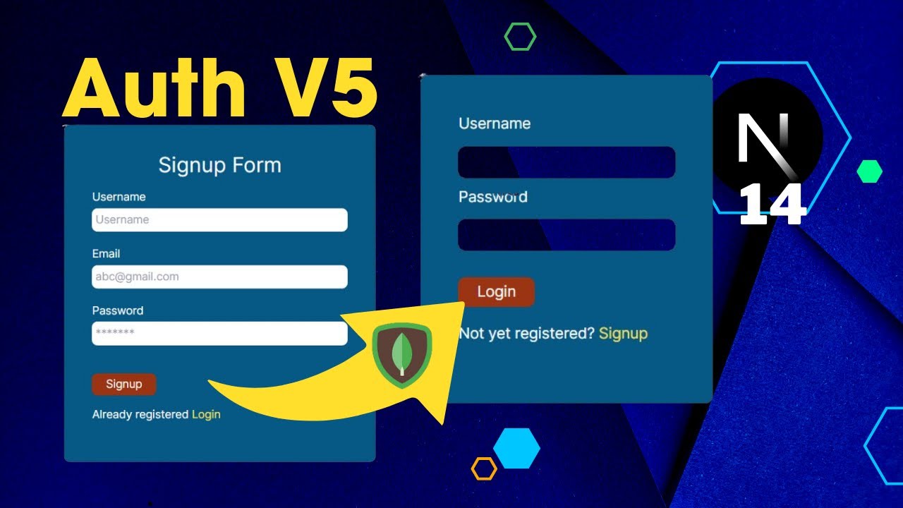 Next.js 14 Auth v5 : Signup, Signin, and MongoDB Integration | EzyCode ... Next.js 14 Auth v5 : Signup, Signin, and MongoDB Integration | EzyCode ...
