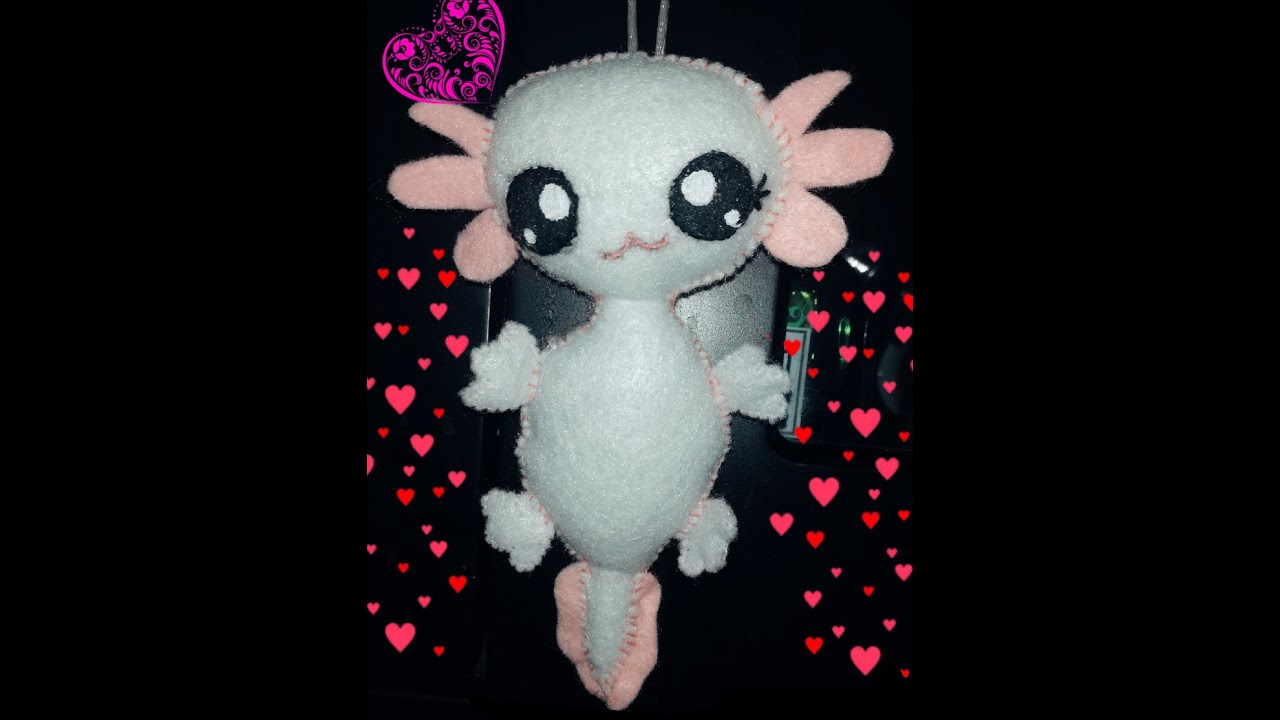 DIY Ajolote (Axolote) kawaii fácil y hermoso - YouTube
