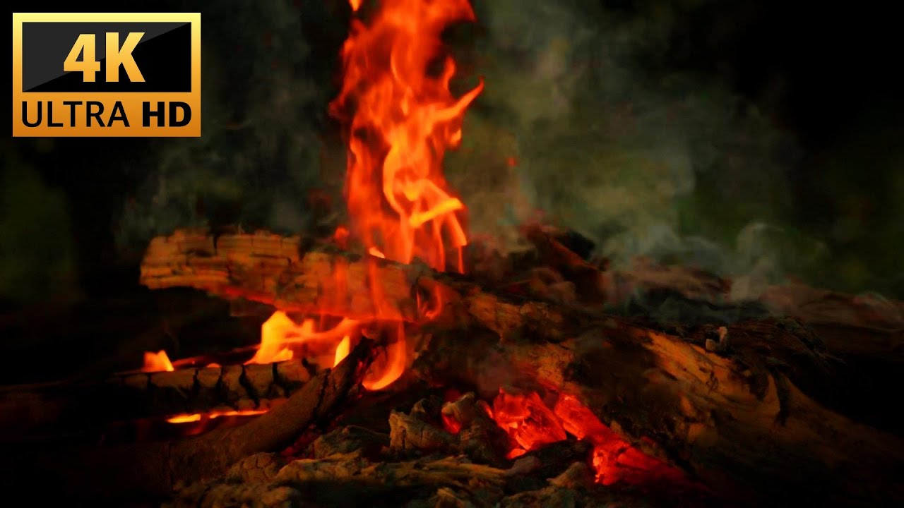 Tranquil Sleep Campfire Escape | Fire Sounds for Sleep Beside a River ...