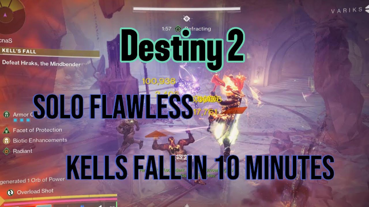 Destiny 2 - Solo Flawless Kells Fall in 10 Minutes (Titan) - YouTube