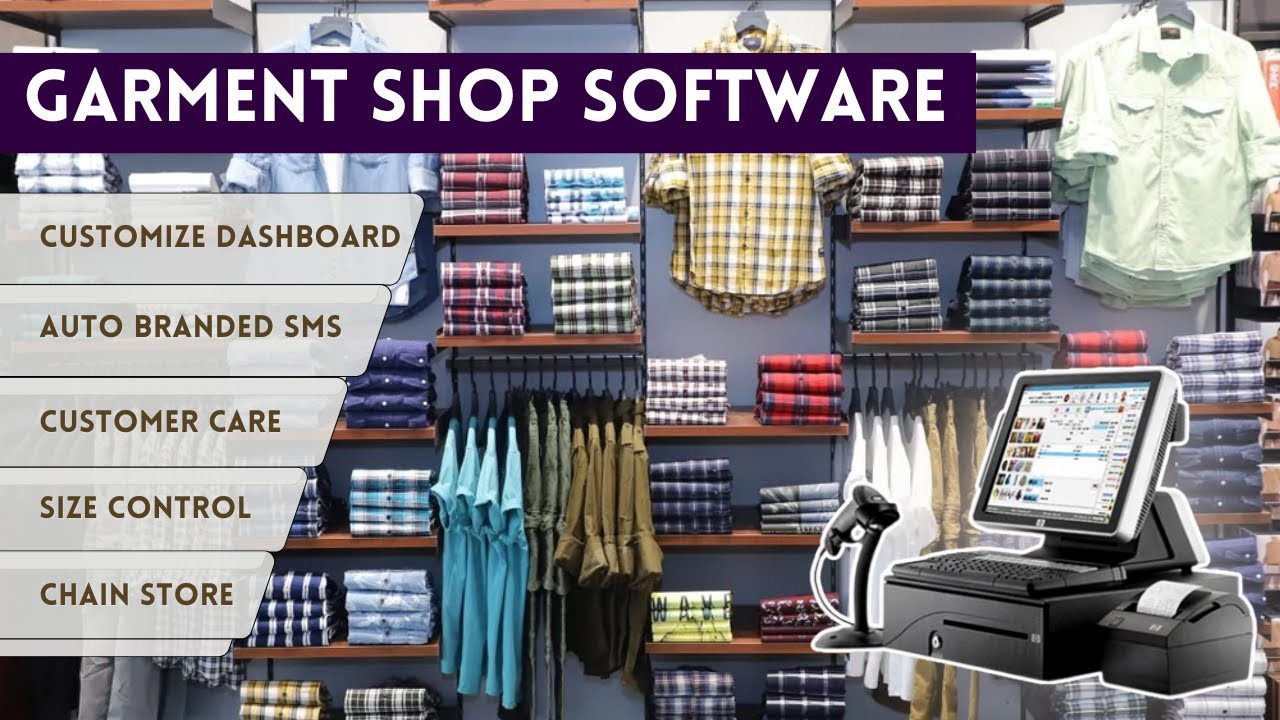 perform billing and manage sales in Garment shop software Uniform store ...