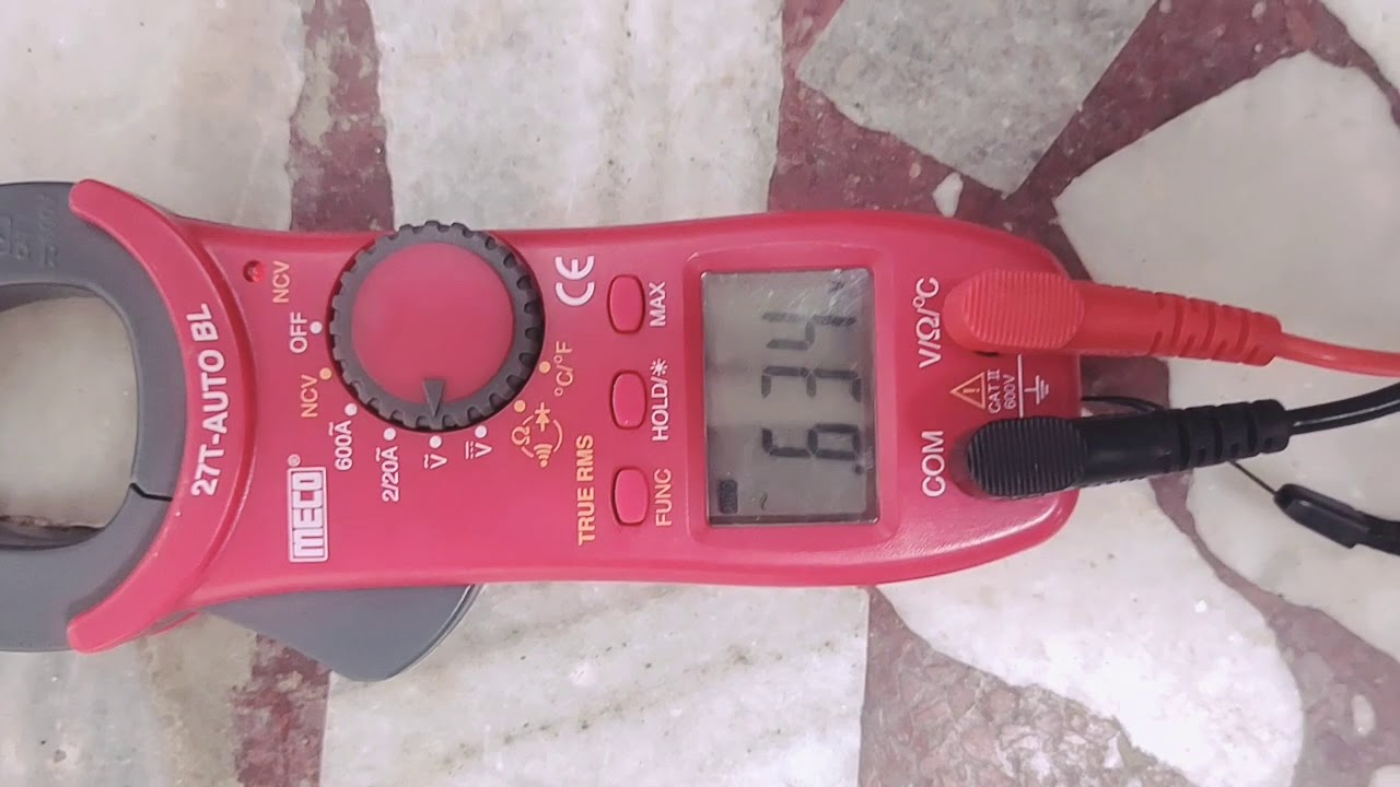 How to check the drain motor with live claim.Meter in automatic washing ...