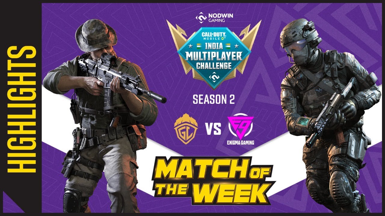 Match of the week | CODM India Multiplayer Challenge | Godlike Esports Vs Enigma Gaming - YouTube