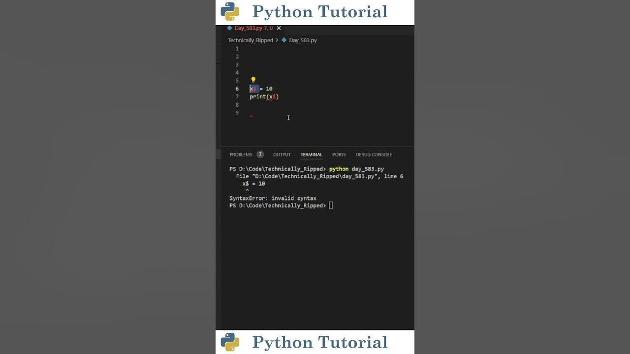 Three Forbidden Variable Names In Python | Python Tutorial - YouTube