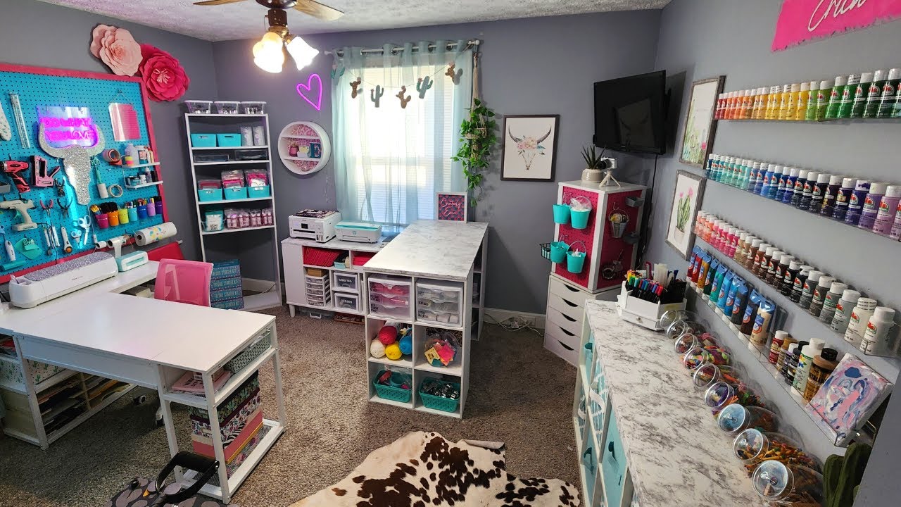 NEW Craft Room Make Over Tour Office Studio Update 2023 Craftroom new-craft-room-make-over-tour-office-studio-update-2023-craftroom
