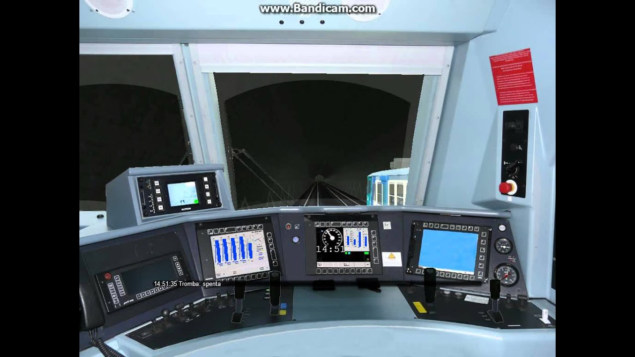 Open Rails: Dalla cabina della e486 incrocio con etr 460 freccia bianca ...