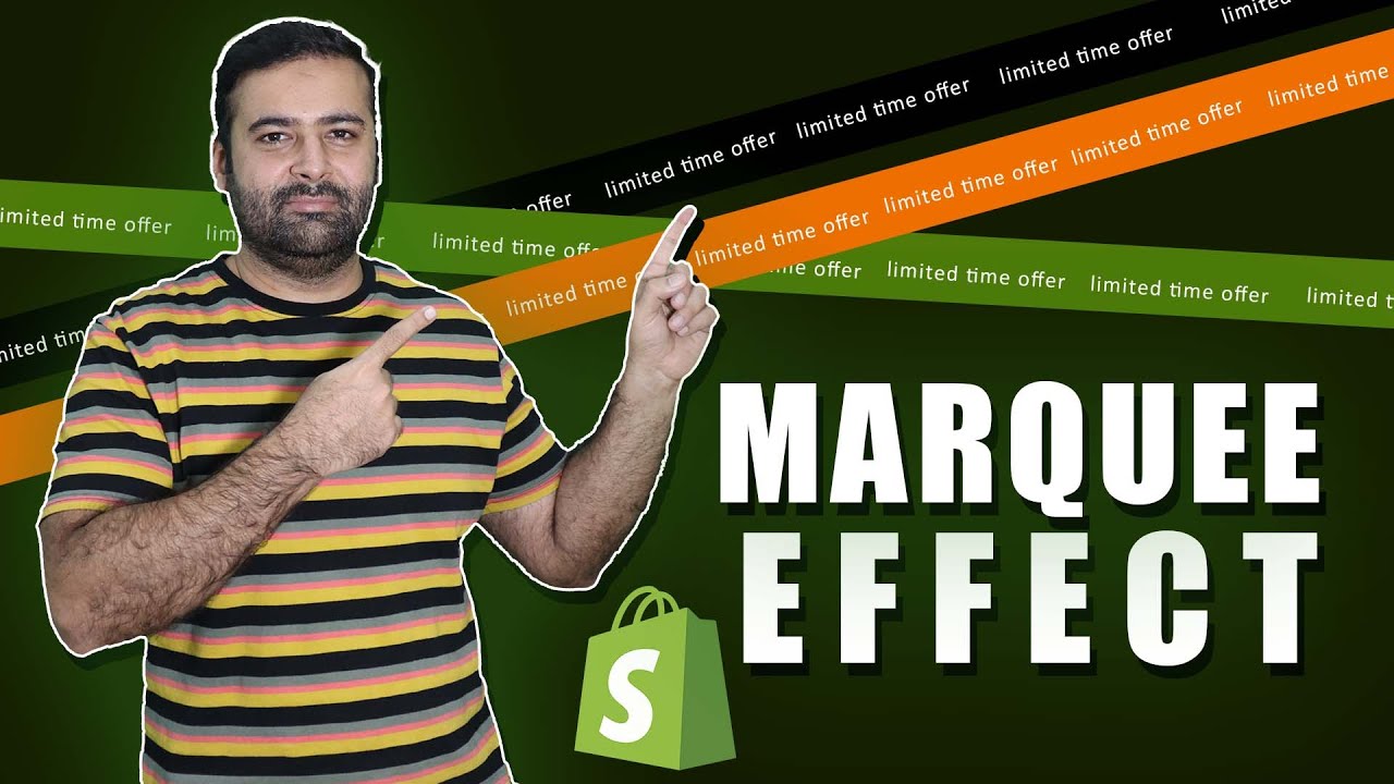 How To Add Double Scrolling Text [Marquee Effect Shopify - Free] - YouTube