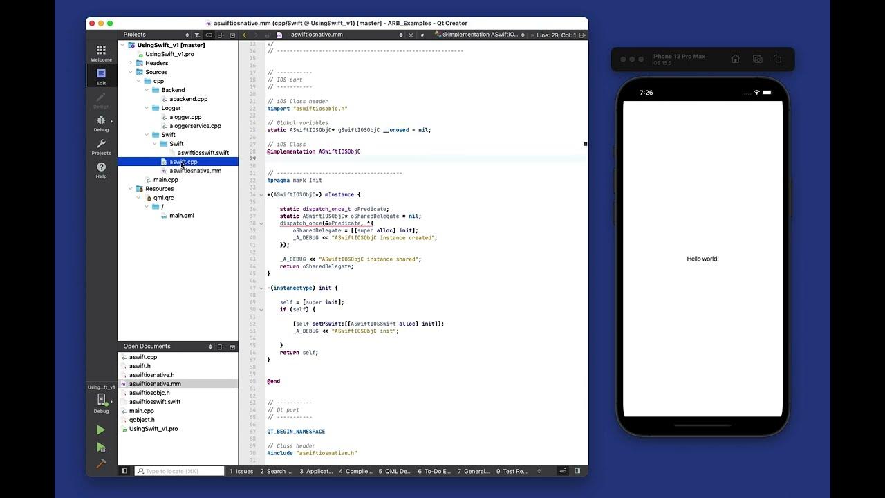 Qt/QML for iOS: Using Swift - YouTube