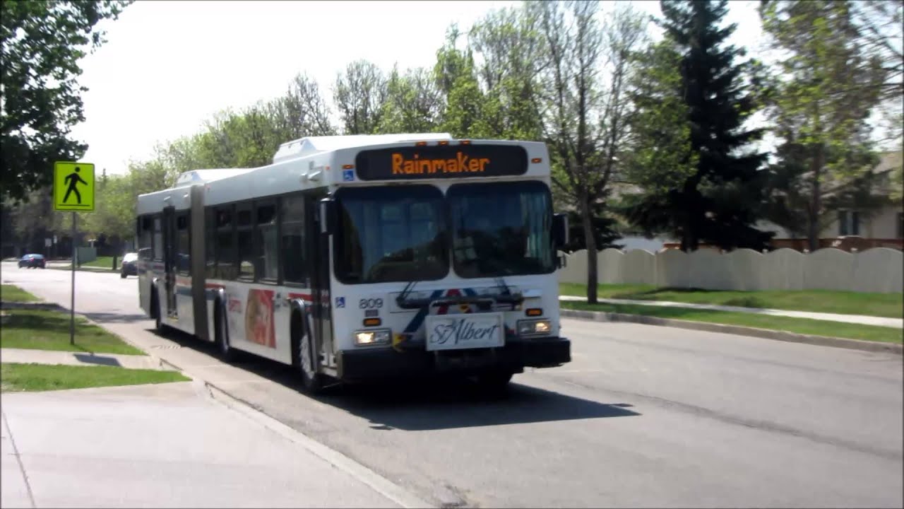 St. Albert Transit New Flyer D60LF 809 - YouTube