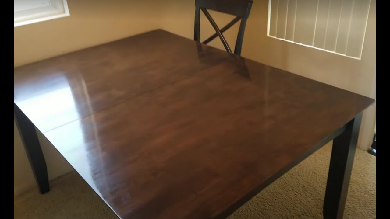 Refinishing a Table Top - YouTube