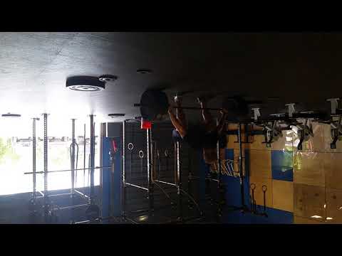 Upside down Hang power snatch @ 255
