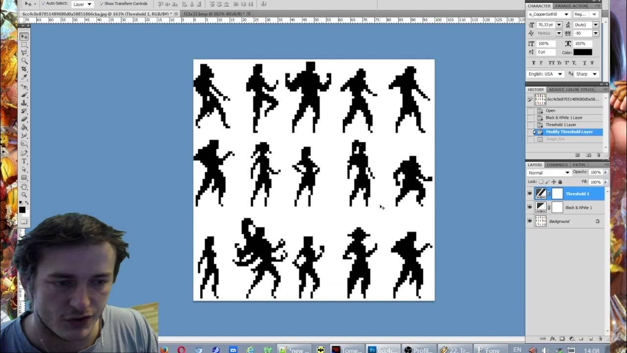 Tutorial HOWTO make FONT .fon from any picture or tiles ♣ roguelike ...
