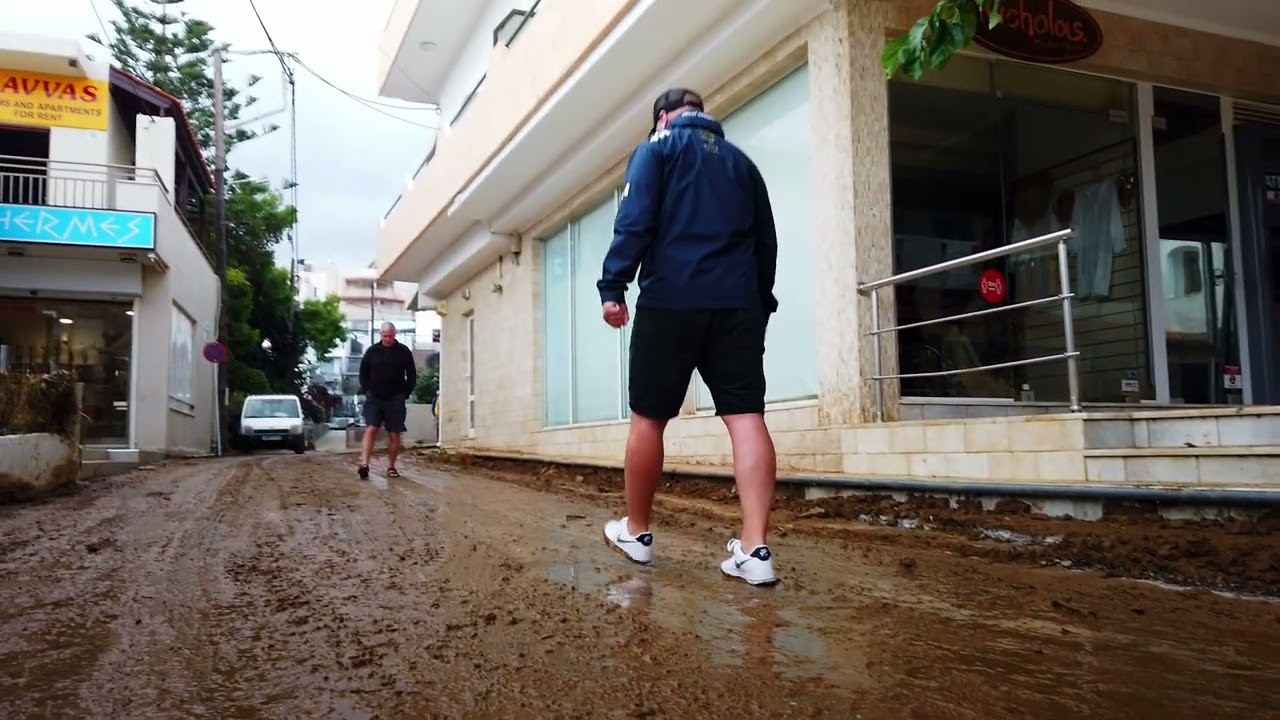 Crete Grees Agia Pelagia after flooding (Αγία Πελαγία) 18.10.2022 - YouTube