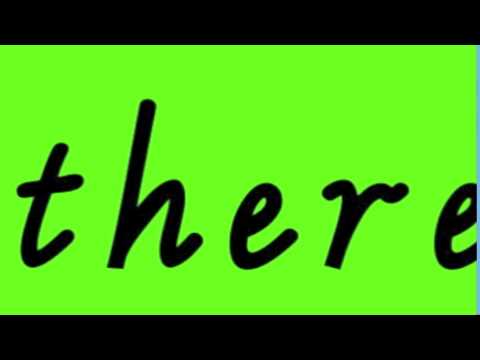 THERE Word Wall - YouTube