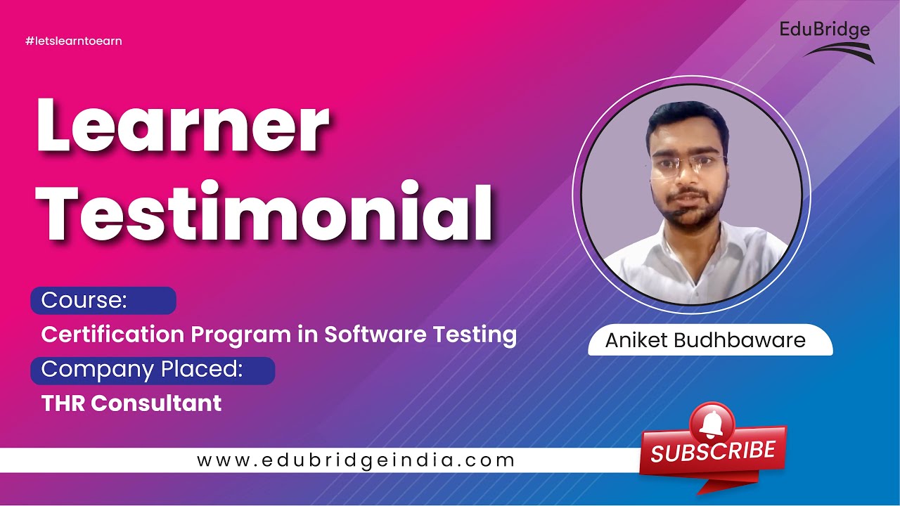 Placement Success | EduBridge Reviews | Student Testimonial | Software ...