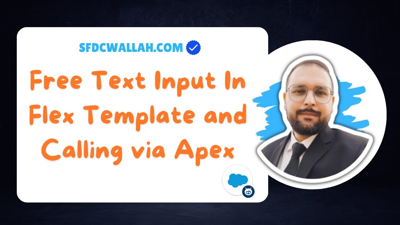 Get User Input Using Flex Template | Call Using Apex Class | Agentforce ...