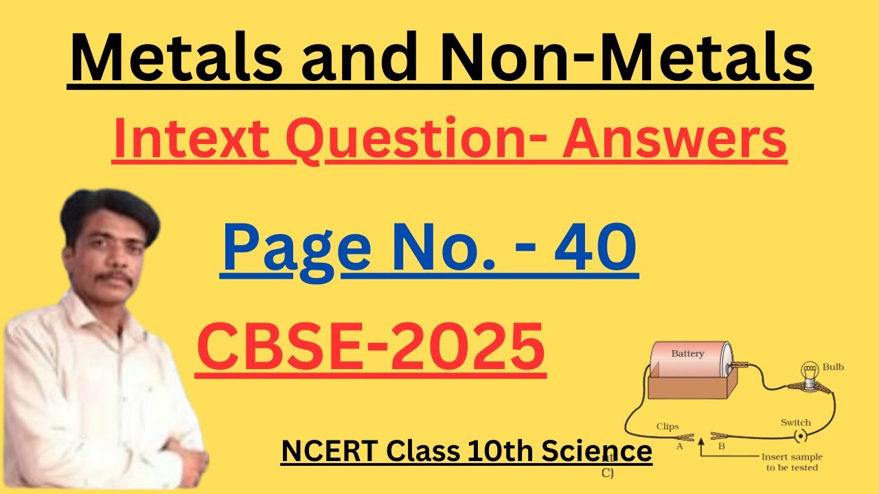 Class 10 science Chapter 3 intext question answers page 40 |In-Text ...