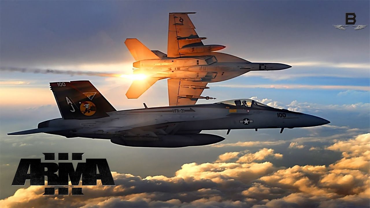 Glorious F-18 Air Support - Arma 3 French Op - YouTube