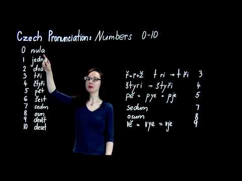 Czech Pronunciation: Numbers 0 - 10