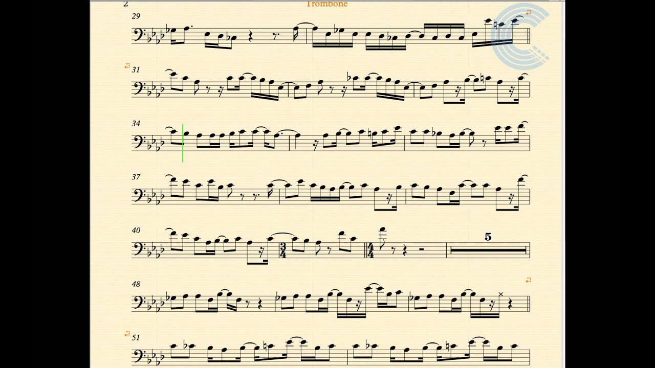 Trombone - ABC - The Jackson 5 - Sheet Music, Chords, and Vocals - YouTube
