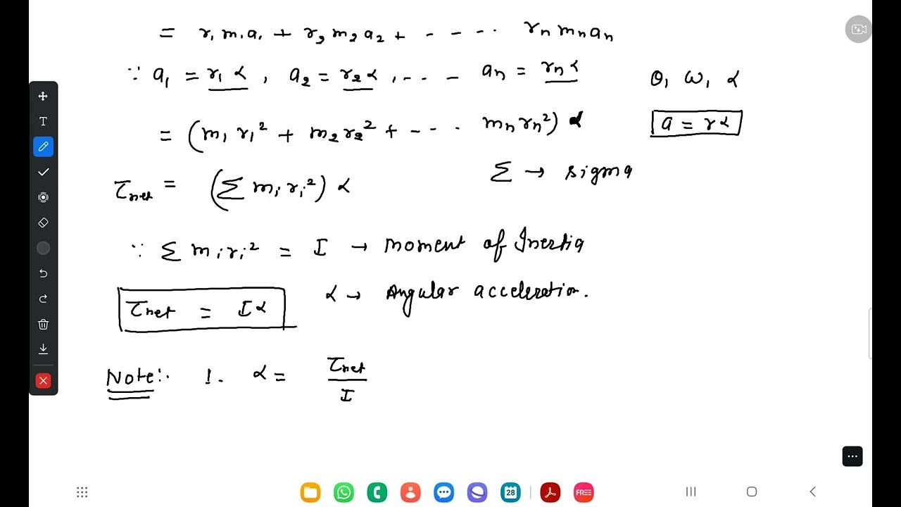 NCERT ROTATION MOTION: torque on a rigid body, Torque due to couple ...