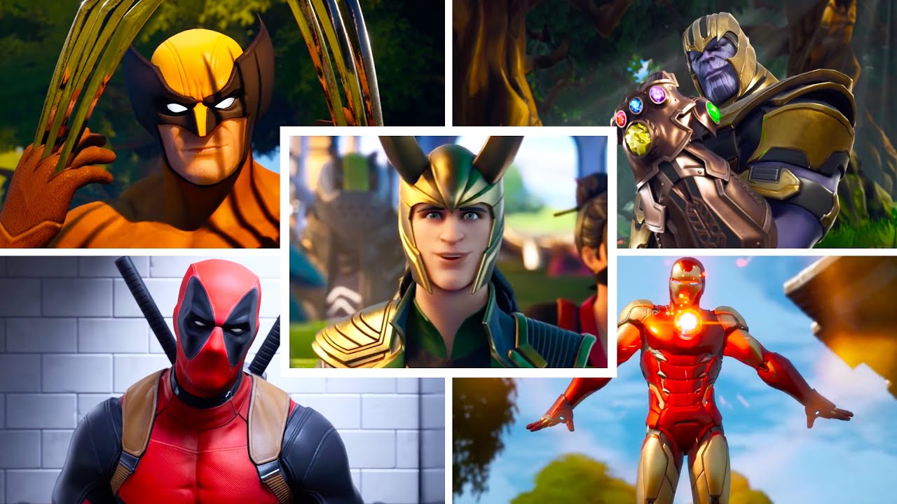 Evolution of Marvel in All Fortnite Trailers, Mythic's and Cutscenes ...