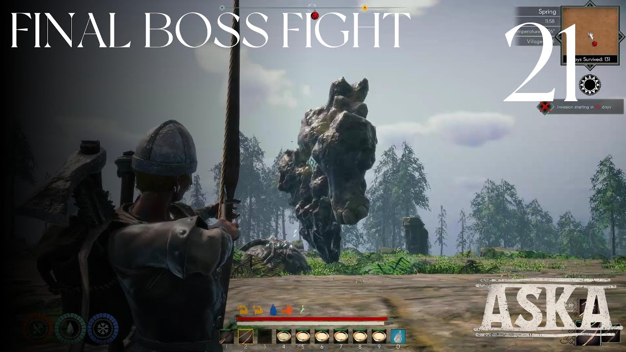 Defeating the Final Boss – Stone Jotun Fight | ASKA | E21 | No Commentary - YouTube