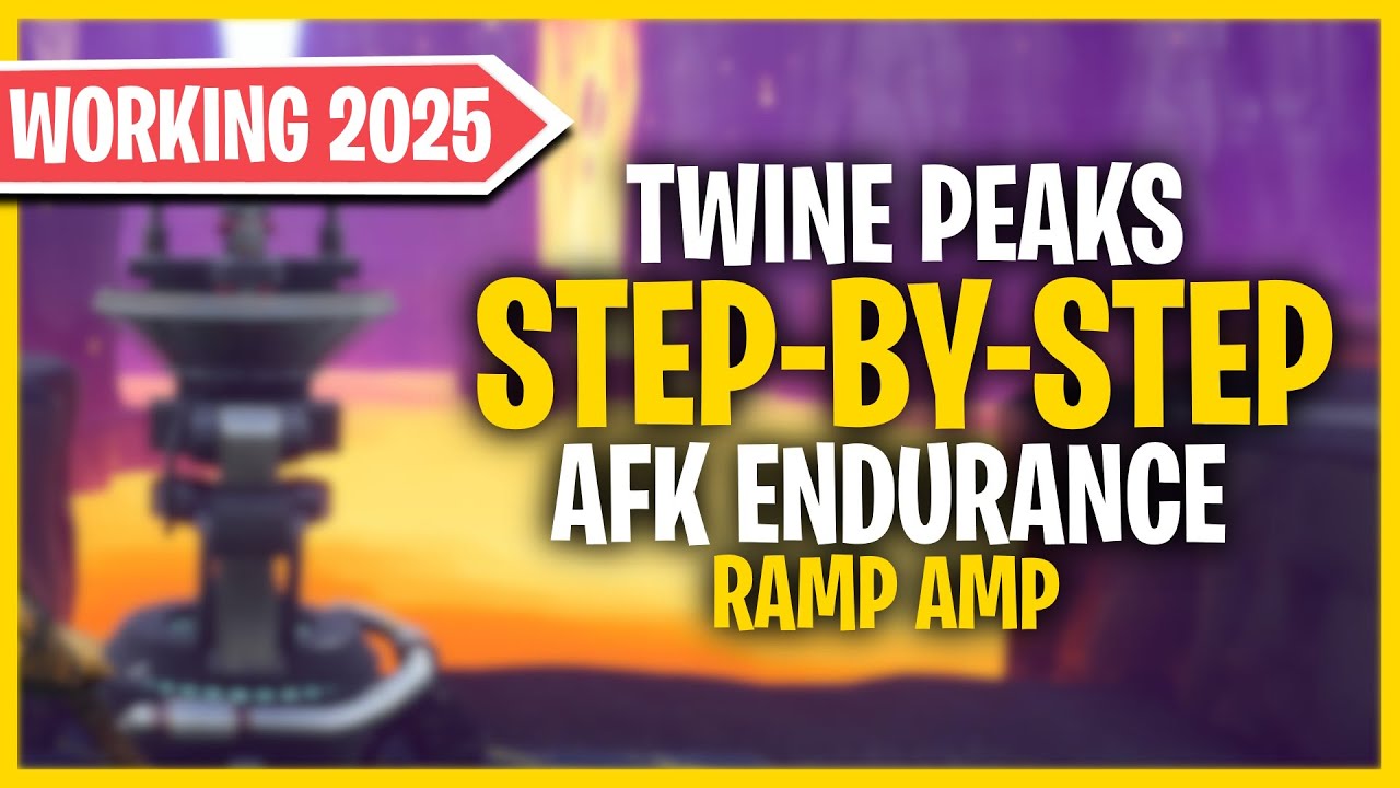 Fortnite STW Endurance AFK - Twine Peaks Ramp Amp | Working 2025 - YouTube