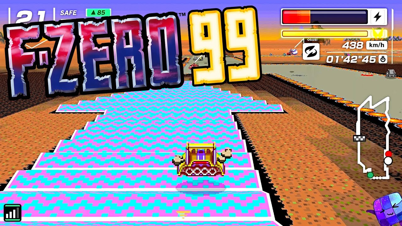 F-Zero 99 Pro Tracks with Red Canyon 2 Gameplay for Nintendo Switch ...